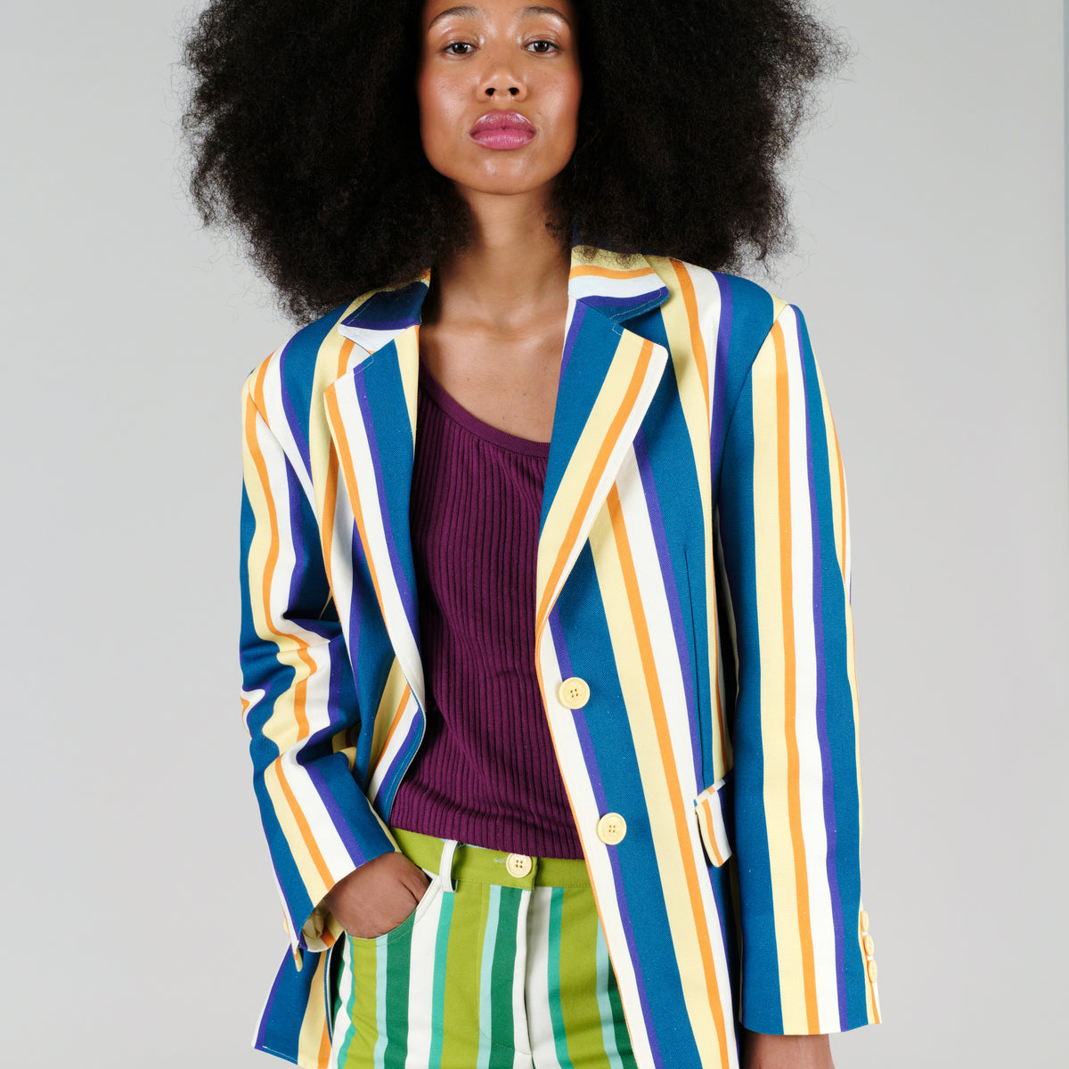 Daria Jacket Real Teal – Art Dealer